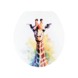 toom WC-Sitz 'Giraffe' mit Absenkautomatik mehrfarbig Holzkern