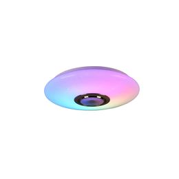 REALITY LEUCHTEN LED-Deckenleuchte 'Musica' dimmbar 15,5 W 1700 lm warmwei&szlig;, neutralwei&szlig;, Farbwechsler &Oslash; 41 x 8,5 cm