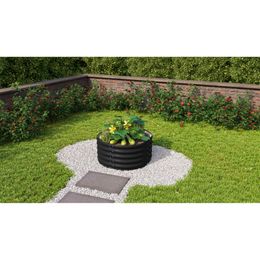 Vitavia Hochbeet 'Vita 401 Rund' 82 x 40 x 82 cm schwarz