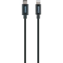 Schwaiger Sync- und Ladekabel Apple Lightning auf USB-C schwarz 0,5 m