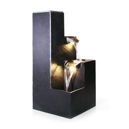 Climaqua Gartenbrunnen anthrazit 35 x 72 x 35 cm