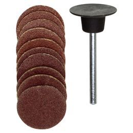 Proxxon Schleifteller mit Schleifscheiben 'Micromot' K120/K150 &Oslash; 18 mm 10 St&uuml;ck