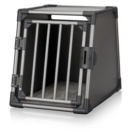 Trixie Transportbox M Aluminium graphitfarben 55 x 61 x 74 cm