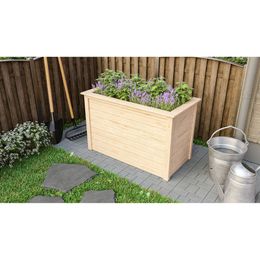 Karibu Hochbeet natur Fichte 133 x 69 x 82 cm, 460 l