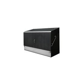 Tepro Fahrradbox mit Einfahrtsrampe Metall anthrazit 196 x 133 x 89 cm