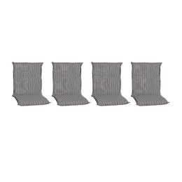 Beo Niedriglehner-Auflagenset 'Tupelo' schwarz/wei&szlig; 46 x 98 x 8 cm 4 St&uuml;ck