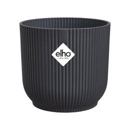 Elho &Uuml;bertopf 'Vibes Fold Rund' Kunststoff schwarz &Oslash; 14 cm