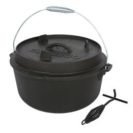 El Fuego Dutch Oven Gusseisen schwarz &Oslash; 29,7 cm