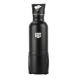 FISCHER BIKE Fischer Fahrrad Trinkflasche Edelstahl schwarz 750 ml