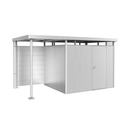 BioHort Seitendach Gr&ouml;&szlig;e S zu Ger&auml;tehaus 'HighLine' Gr&ouml;&szlig;e H3 silber-metallic