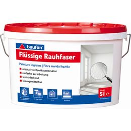 baufan Fl&uuml;ssige Raufaser wei&szlig; matt 5 l