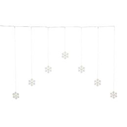 toom LED-Lichtervorhang 'Schneeflocke' 52 LEDs warmwei&szlig; 150 cm