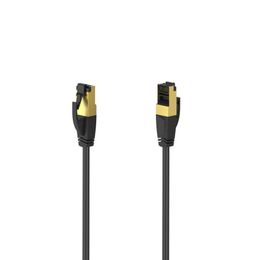 Hama S/FTP-Netzwerkkabel schwarz CAT-8 geschirmt, halogenfrei 1,50 m