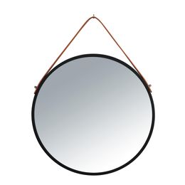 Wenko Wandspiegel 'Borrone' &Oslash; 40 cm, schwarz