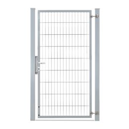deutsche zauntechnik Fl&uuml;geltor 'Vario Compact' Zink 100 x 180 cm