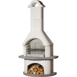 Buschbeck Grillkamin 'Verona' wei&szlig;, anthrazit 110 x 210 x 65 cm