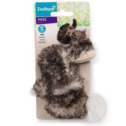 ZooRoyal Katzenspielzeug Pl&uuml;schhase bef&uuml;llbar