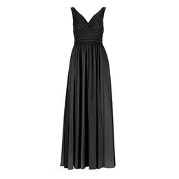 Annis Wiesbaden Est. 2021 Abendkleid 'Abendkleid Brautjungfernkleid &bdquo;Jade&ldquo; mit weit fallendem Chiffonrock' Damen Gr&ouml;&szlig;e 42 schwarz Sommerkleid
