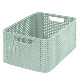curver Aufbewahrungskorb 'Style Recycling Box M' gr&uuml;n 28,7 x 17 x 38,6 cm 18 l