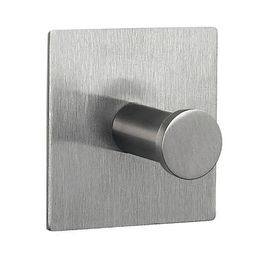 Spirella Klebehaken 'Punt' Edelstahl geb&uuml;rstet 4,5 x 4,5 cm