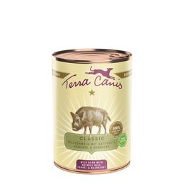 Terra Canis Hundenassfutter 'Classic' Wildschwein mit Naturreis, Fenchel & Himbeere 400 g