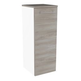 Fackelmann Unterschrank 'Lima' wei&szlig;, braun matt 30,2 x 81 x 32 cm