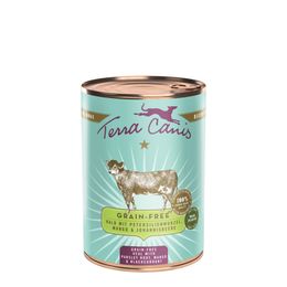 Terra Canis Hundenassfutter 'Getreidefrei' Kalb mit Petersilienwurzel, Mango & Johannisbeere 400 g