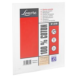 Malpappe "Louvre" Karton baumwollbespannt wei&szlig; 40 x 50 cm