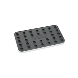 Leifheit Mobile B&uuml;geleisenablage schwarz Silikon 25,5 x 14 cm