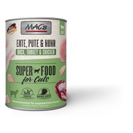 Mac's MAC&rsquo;s Katzennassfutter 'Superfood for Cats' Ente, Pute & Huhn Adult 800 g