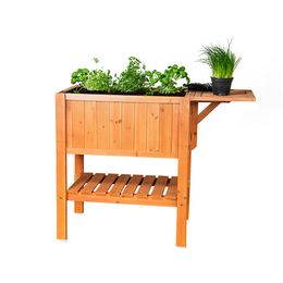 Hochbeet 'Cube 1' braun Tannenholz 70 x 50 x 80 cm