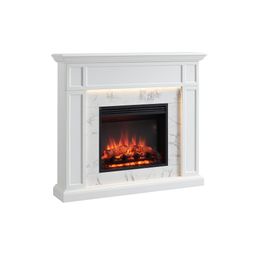 CrownFlame Elektrokamin 'Arthur' wei&szlig; 2 kW