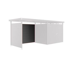 BioHort R&uuml;ckwand zum Seitendach dunkelgrau-metallic 266 x 181 cm f&uuml;r Ger&auml;tehaus HighLine H2-H5