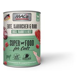 Mac's MAC&rsquo;s Katzennassfutter 'Superfood for Cats' Ente, Kaninchen & Rind Adult 800 g
