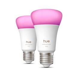 PHILIPS Hue LED-Leuchtmittelset dimmbar E27 8,1 W 1100 lm 2 St&uuml;ck