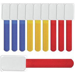 Label-the-cable LABEL THE CABLE Klettbinder mit Beschriftungsfeld 'LTC Mini Tags' mehrfarbig 12 x 90 mm 10 St&uuml;ck
