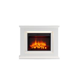 CrownFlame Elektrokamin 'Charon' wei&szlig; 2 kW
