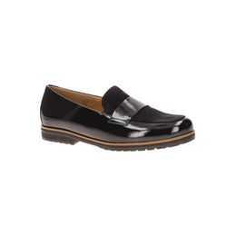 Gabor Classic Flats 'Gabor Schuhe Slipper blau Lack Velour Loafer 4005.01' female size 37.5 Blue