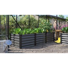 Vitavia Hochbeet 'Linus In & Out 401 S' 185 x 40 x 65 cm granitfarben