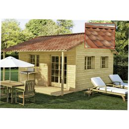 ONDULINE Dachplatte 'Fiorentino' rot-braun 40 x 106 cm