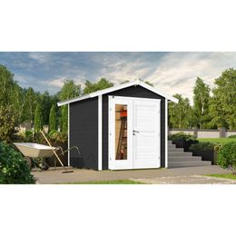 Weka Gartenhaus '224 A' anthrazit 205 x 230 x 209 cm
