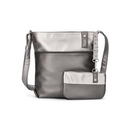 Zwei Handtasche 'JANA J10' Damen Gr&ouml;&szlig;e One Size silbergrau