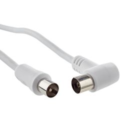 Schwaiger IEC-Anschlusskabel wei&szlig; 75 dB 1,5 m