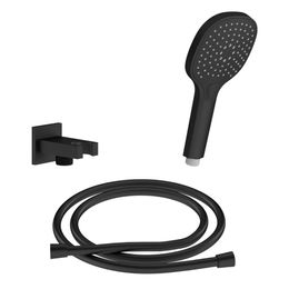 Chris Bergen Brausegarnitur-Set schwarz matt 160 cm