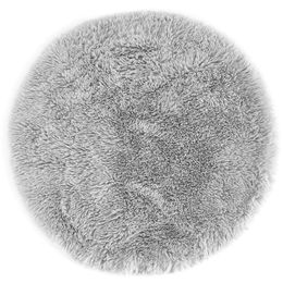 ANDIAMO Teppich 'Nael' silber &Oslash; 80 cm