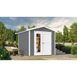 Weka Gartenhaus '224 A' grau 235 x 230 x 239 cm