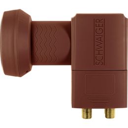 Schwaiger Digitales Quattro LNB 'Sun Protect' ziegelrot