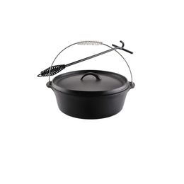 toom Dutch Oven Gusseisen schwarz 29,5 x 29,5 x 10 cm