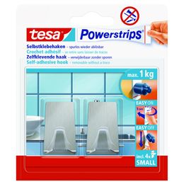 Tesa Haken 'Powerstrips Small' Metall eckig selbstklebend