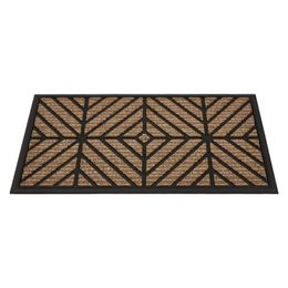 Astra Fu&szlig;matte 'Border Graphic' ca. 45 x 75 cm Raute braun